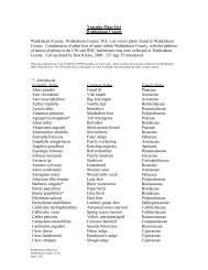 Vascular Plant List - Washington Native Plant Society