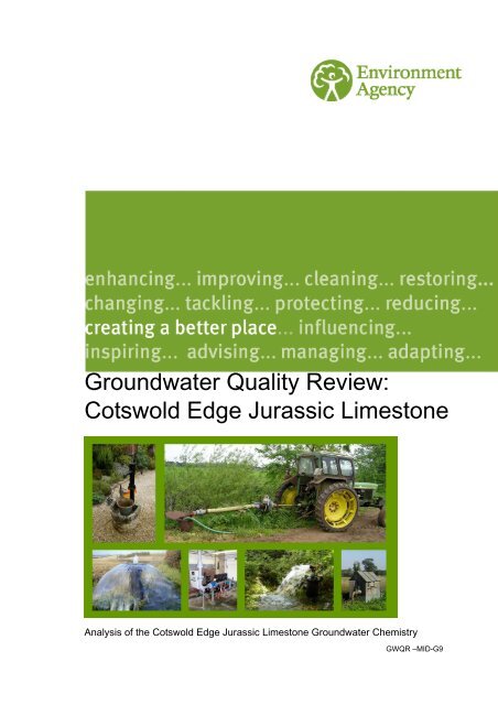 Groundwater Quality Review: Cotswold Edge Jurassic Limestone