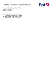 The 22 timetable - Torbay Bus Routes