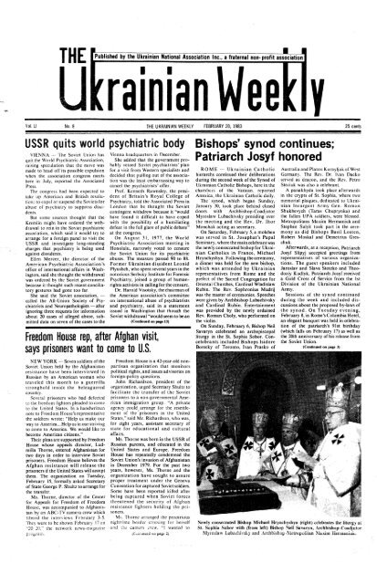 The Ukrainian Weekly 1983