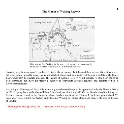 The Manor of Woking Rectory - Oldwoking.org