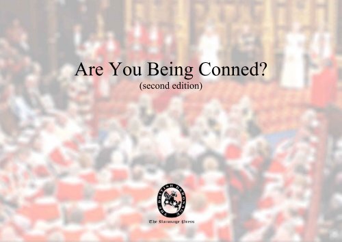 Are You Being Conned? - The Baronage Press