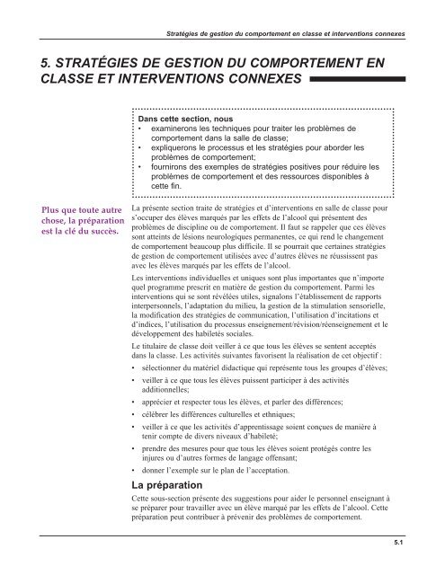Stratégies de gestion du comportement en classe et