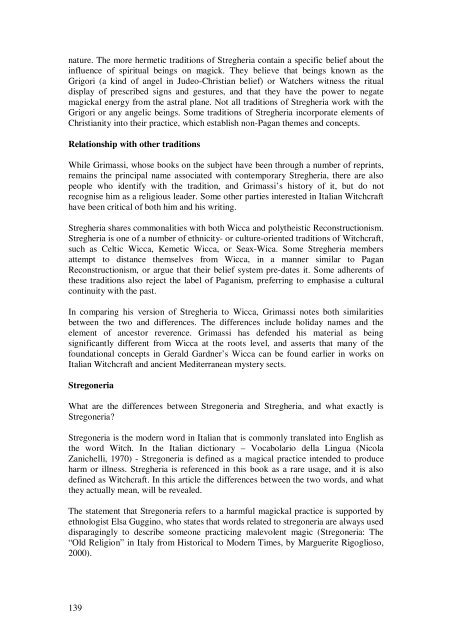 Grimassi’s history Grim