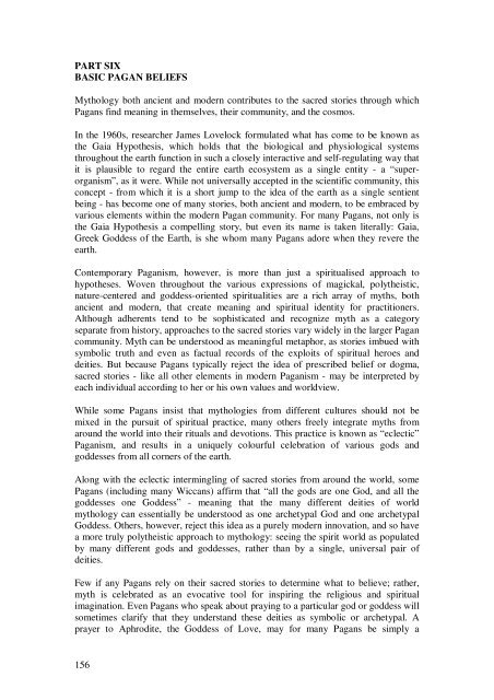 PART SIX BASIC PAGAN BELI