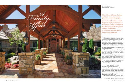 When Allen and Delores Lastinger decided to invest ... - Linville Ridge