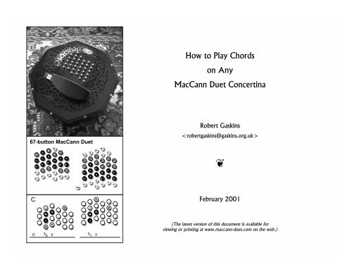 How to Play Chords on Any MacCann Duet Concertina