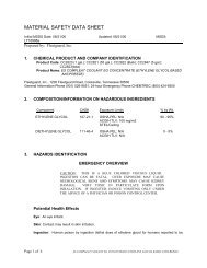 Material Safety Data Sheet - Grace Pacific Corporation