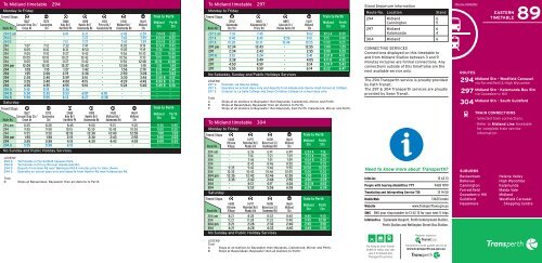 To Midland timetable 294 To Midland timetable 297 To ... - Transperth