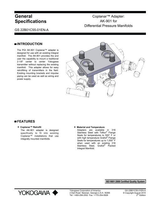 Coplanar Adapter Plate - Yokogawa