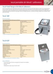 Techne UCal400+ Dry-Block Calibrator Data Sheet PDF - Instrumart