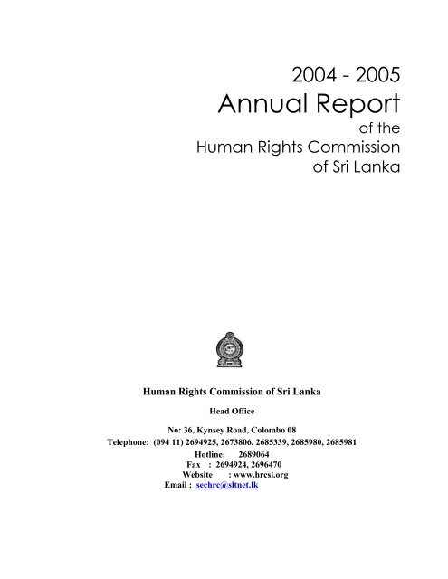 Human Rights Commission Of Sri Lanka Raoul Wallenberg Institute