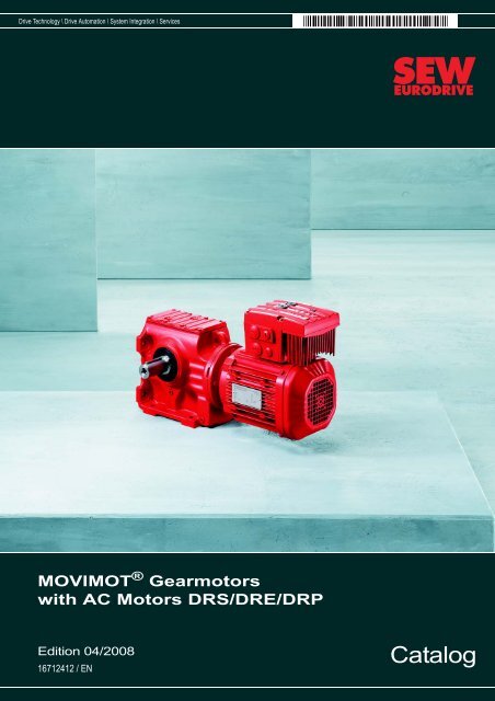 MOVIMOT Gearmotors with AC Motors DRS/DRE/DRP – Catalog