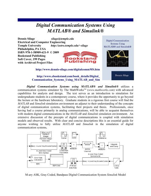 Digital Communication Systems Using Matlab® And Simulink®