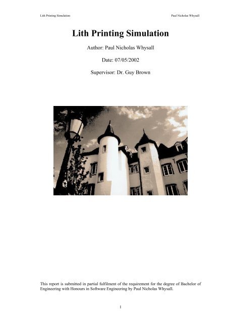 Lith Printing Simulation