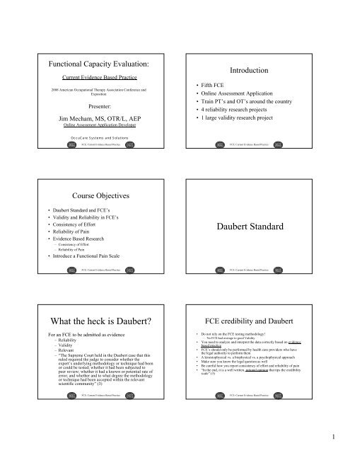 Functional Capacity Evaluation Current Evidence Based OccuPro functional-capacity-evaluation-current-evidence-based-occupro