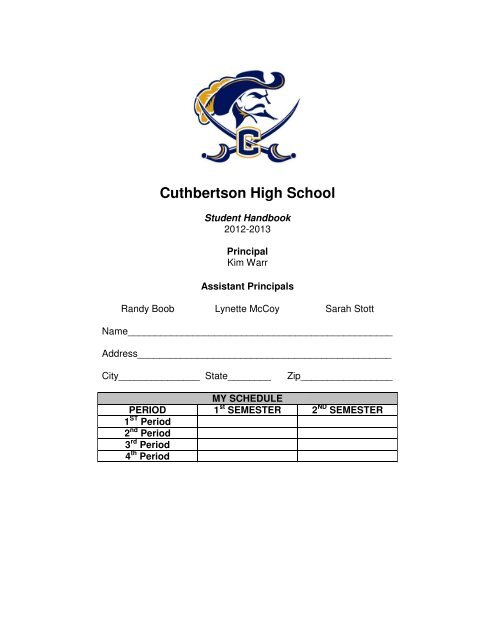 Cuthbertson High School - Union County Public Schools