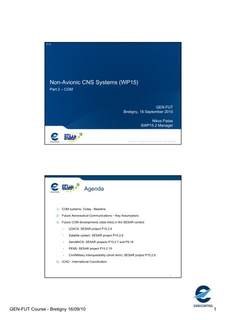 Non-Avionic CNS Systems - Training Zone - Eurocontrol
