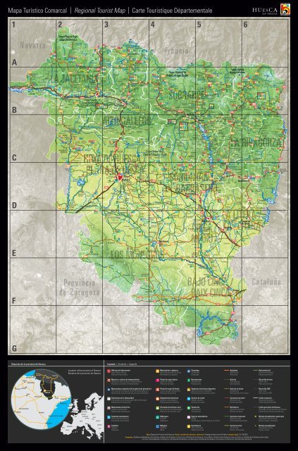Mapa turístico de la provincia de Huesca - Diputación Provincial de ...