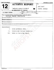 Autopsyfiles.org - Brandon Lee Autopsy Report