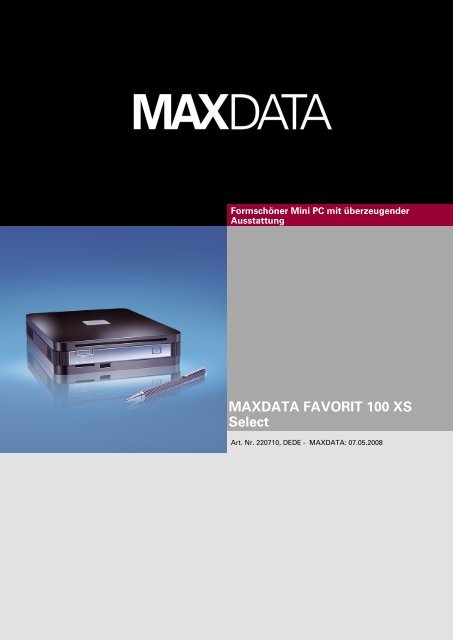 MAXDATA FAVORIT 100 XS Select