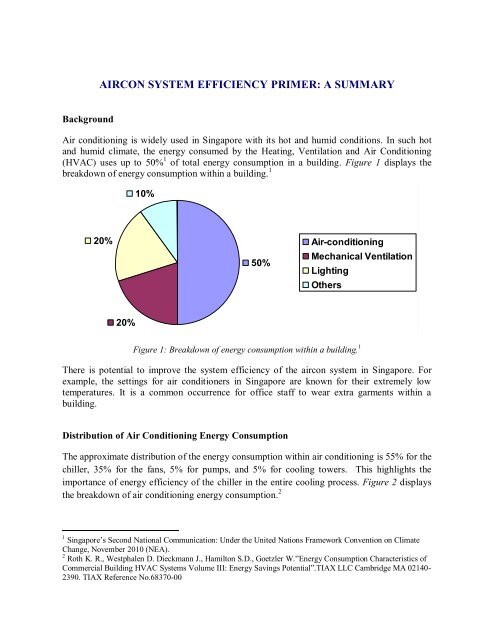 aircon system efficiency primer - National Research Foundation