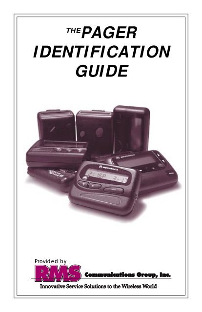 pager the identification guide - Handy Page