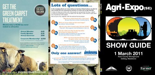 History : Download the 2011 Show Guide - Agri-Expo