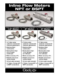 Clack WS2 No hard water bypass manual - Dime WATER