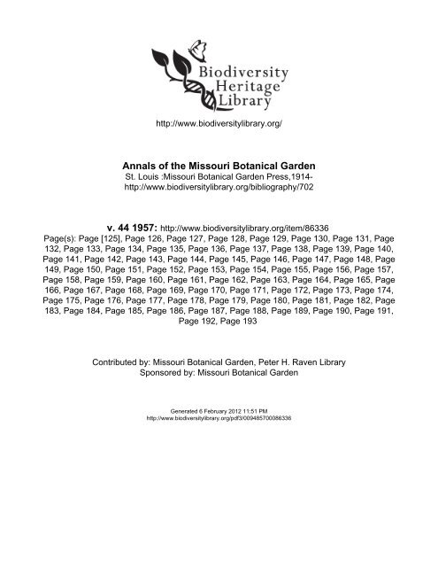 A Revision of the Fern Genus Pellaea Section Pellaea. - Biodiversity ...