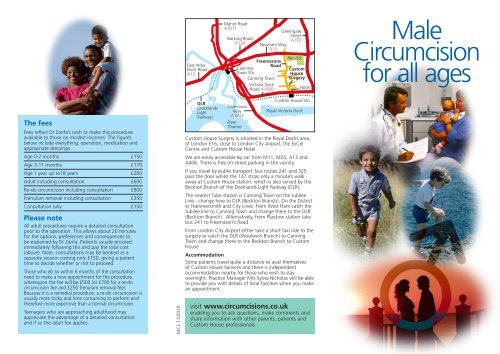 Male Circumcision for all ages - Custom House Surgery