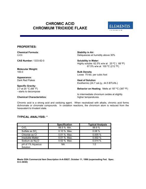 Chromic Acid - giakim.com.vn