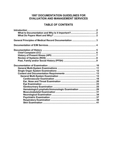 1997 Document Guidelines for Evaluation and Management