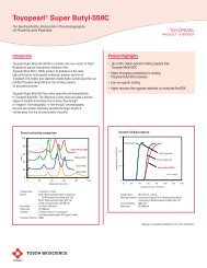 TSKgel® DNA-NPR Anion Exchange Column - Tosoh Bioscience ...