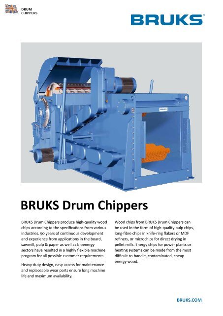 BRUKS drum Chippers
