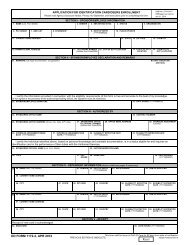 DD Form 1172-2, Application for Identification Card/DEERS ...