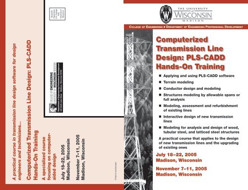 Design of Transmission Line Structures and Foundations