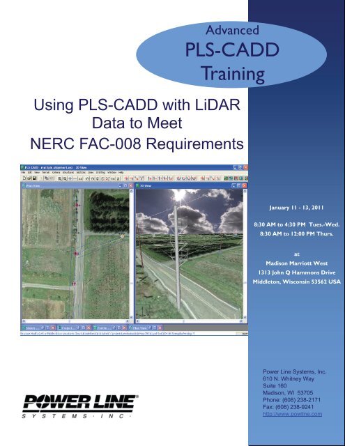 PLS-CADD Training - Power Line Systems
