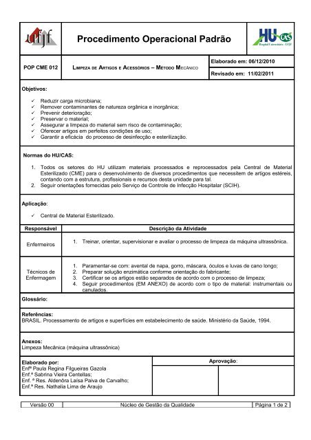 Procedimento Operacional Padrão