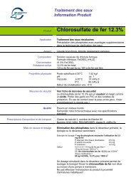 FICHE DE DONNÉES DE SÉCURITÉ CHLORURE DE FER(III ...