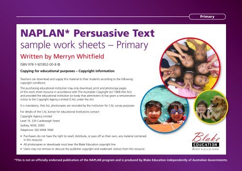 Naplan pri persuasive worksheets download