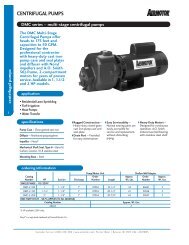 SHALLOW WELL JET PUMPS - Aermotor