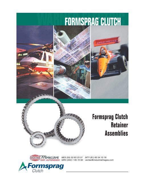 Formsprag Clutch Retainer Assemblies - industrial magza