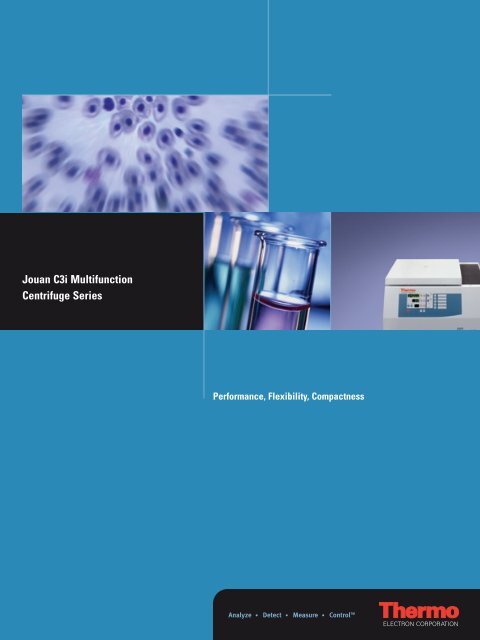 Jouan C3i Multifunction Centrifuge Series