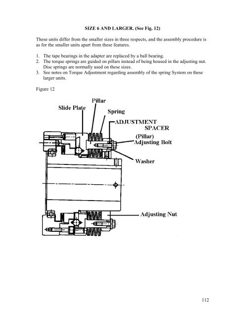 SIZE 6 AND LARGER. (See F