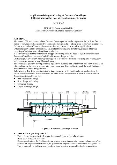 Decanter Centrifuge Theory