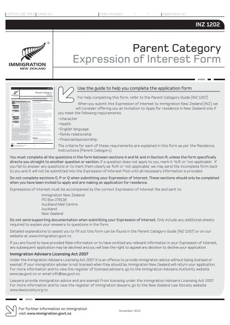 New Zealand Immigration Website