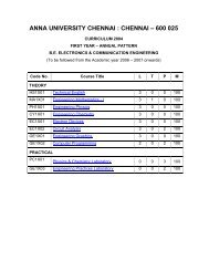 INTERCOM DIRECTORY ANNA UNIVERSITY CHENNAI