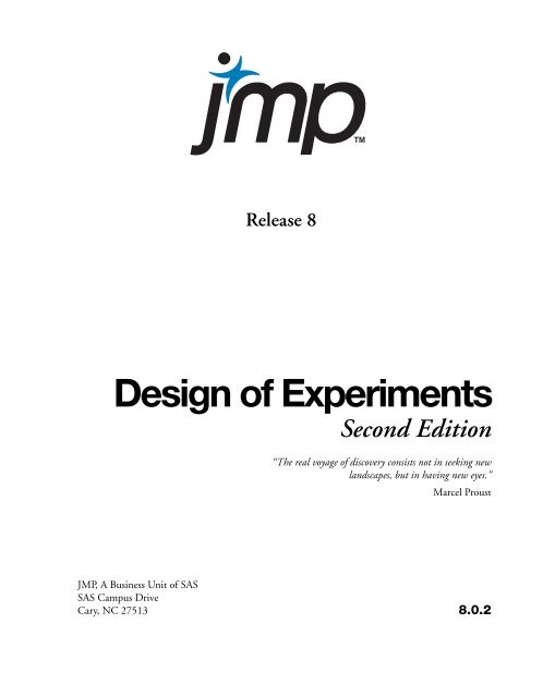 Design of Experiments - JMP