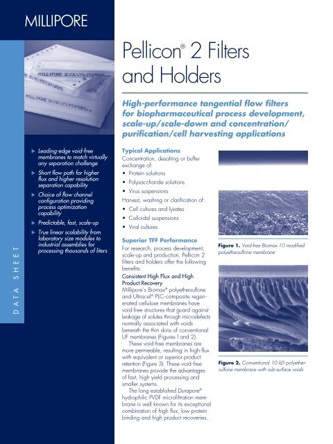 Pellicon 2 filters and holders - Millipore